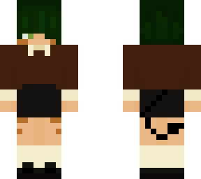 Reckless Battery Burns Green Hair Tail Antennas Simple Minecraft Skins