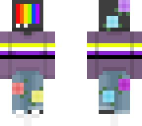 non binary tv head | Minecraft Skin