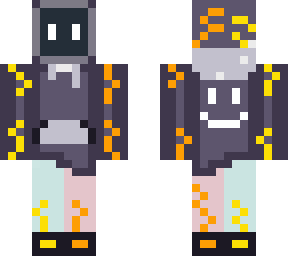 QdAndy (yellow and ornage version) | Minecraft Skin