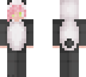 cute panda onesie kiguruumi animal | Minecraft Skins