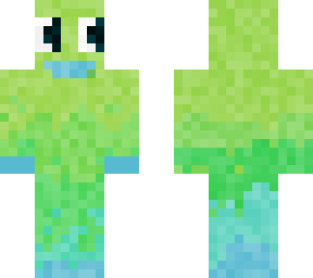 Green Gradient Goblin Minecraft Skins