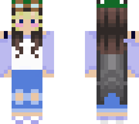 elytran avian goggles frog girl | Minecraft Skin