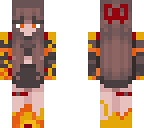 fire girl | Minecraft Skins