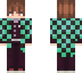karl jacobs tanjiro demon slayer | Minecraft Skin