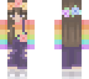 Rainbow Girl Minecraft Skins