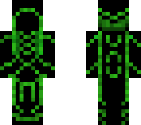 Slim Green Reaper | Minecraft Skin