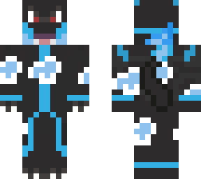 mega charizard x akatsuki with rinnegen and sharingan | Minecraft Skin