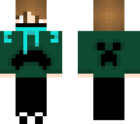 Boy with Warden Hoodie | Minecraft Skin