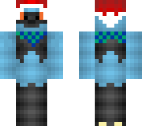 Festive Super scarf Riolu | Minecraft Skin