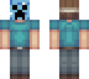 Creeper Azul Minecraft Skins