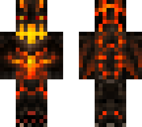 Lava Man Minecraft Skins