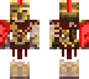 Red Greek Soldier | Minecraft Skin