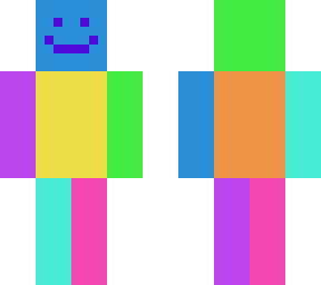 dark blue smiley | Minecraft Skins