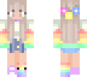 Rainbow QT | Minecraft Skin
