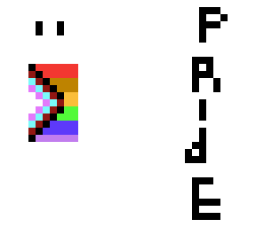 Updated pride flag/Pride skin | Minecraft Skin
