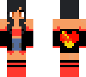 Demon Aphmau version 2 half angel half demon Aphmau | Minecraft Skin