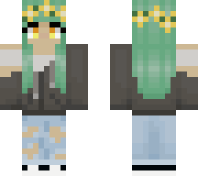 Flower Crown Girl Minecraft Skins