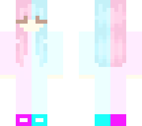 Pink Blue Girl | Minecraft Skin