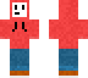 Stickman Hoodie Red Minecraft Skins