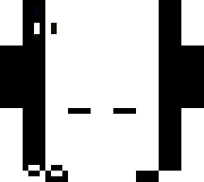 black and white split skin | Minecraft Skin