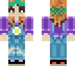 girl overalls | Minecraft Skins