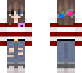 #technosupport ribbon on updated skin | Minecraft Skin