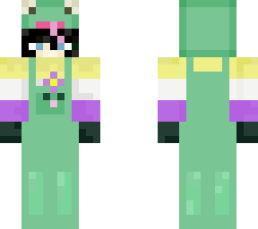 enby frog overalls | Minecraft Skin