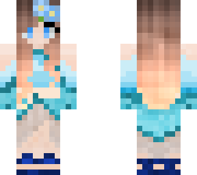 Girl in Bohemian Dress | Minecraft Skin