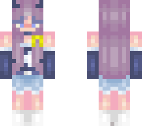 justaminx cancer awareness ribbon | Minecraft Skin