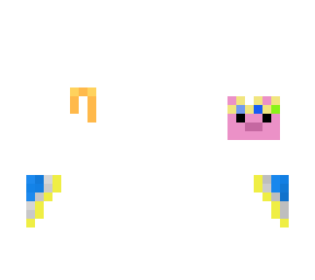 Techno flag, small art, and Sarcoma ribbon | Minecraft Skin