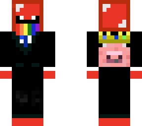 Techno red thing in suit | Minecraft Skin