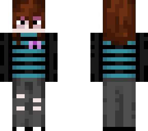 techno ribbon | Minecraft Skin