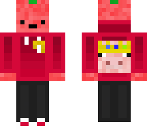 technoblade tribute (with sarcoma ribbon) | Minecraft Skin