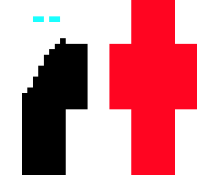 white red death | Minecraft Skin