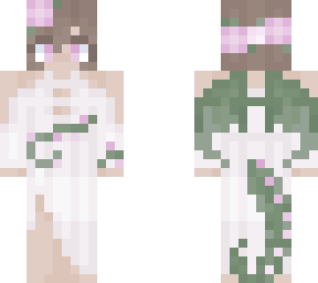 ~Blossom Dragon Girl~ | Minecraft Skin