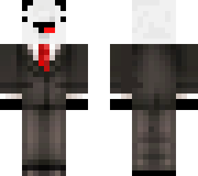 derp panda with suit | Minecraft Skin