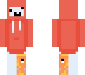 Derp with red hoodie | Minecraft Skin