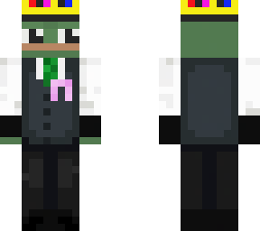 Pepe (including crown and cancer ribbon) | Minecraft Skin