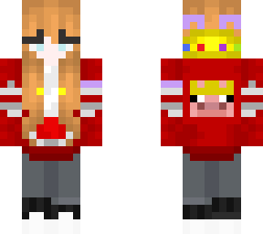 Techno hoodie with ribbon | Minecraft Skin