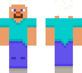 The White Hair Steve | Minecraft Skin