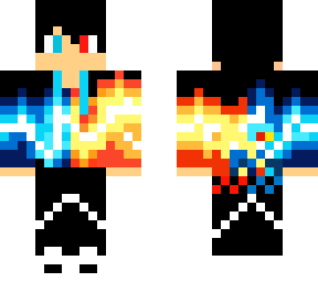 fire and ice | Minecraft Skins