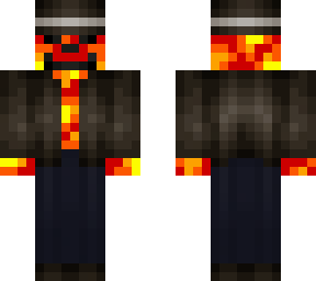 Lava Skeleton | Minecraft Skin