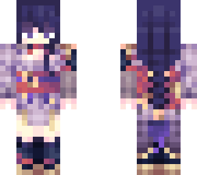 raiden shogun | Minecraft Skins