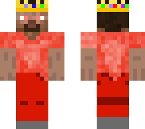 Red Steve Techno | Minecraft Skin