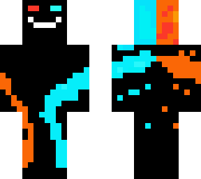 fire and water | Minecraft Skins