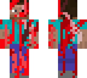 blood steve | Minecraft Skins