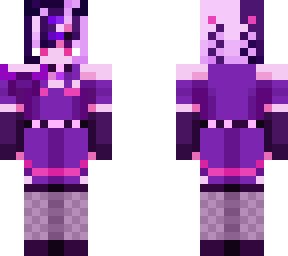 E girl w Cancer badge | Minecraft Skin