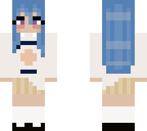 New skin - blue hair aesthetic | Minecraft Skin