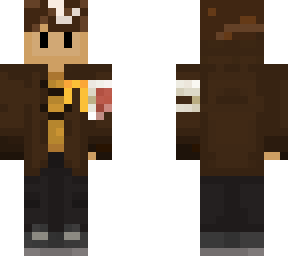 Revivedbur with bone cancer awareness ribbon (R.I.P Alex/technoblade