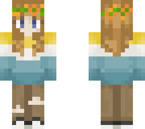 Aroace with flower crown | Minecraft Skin